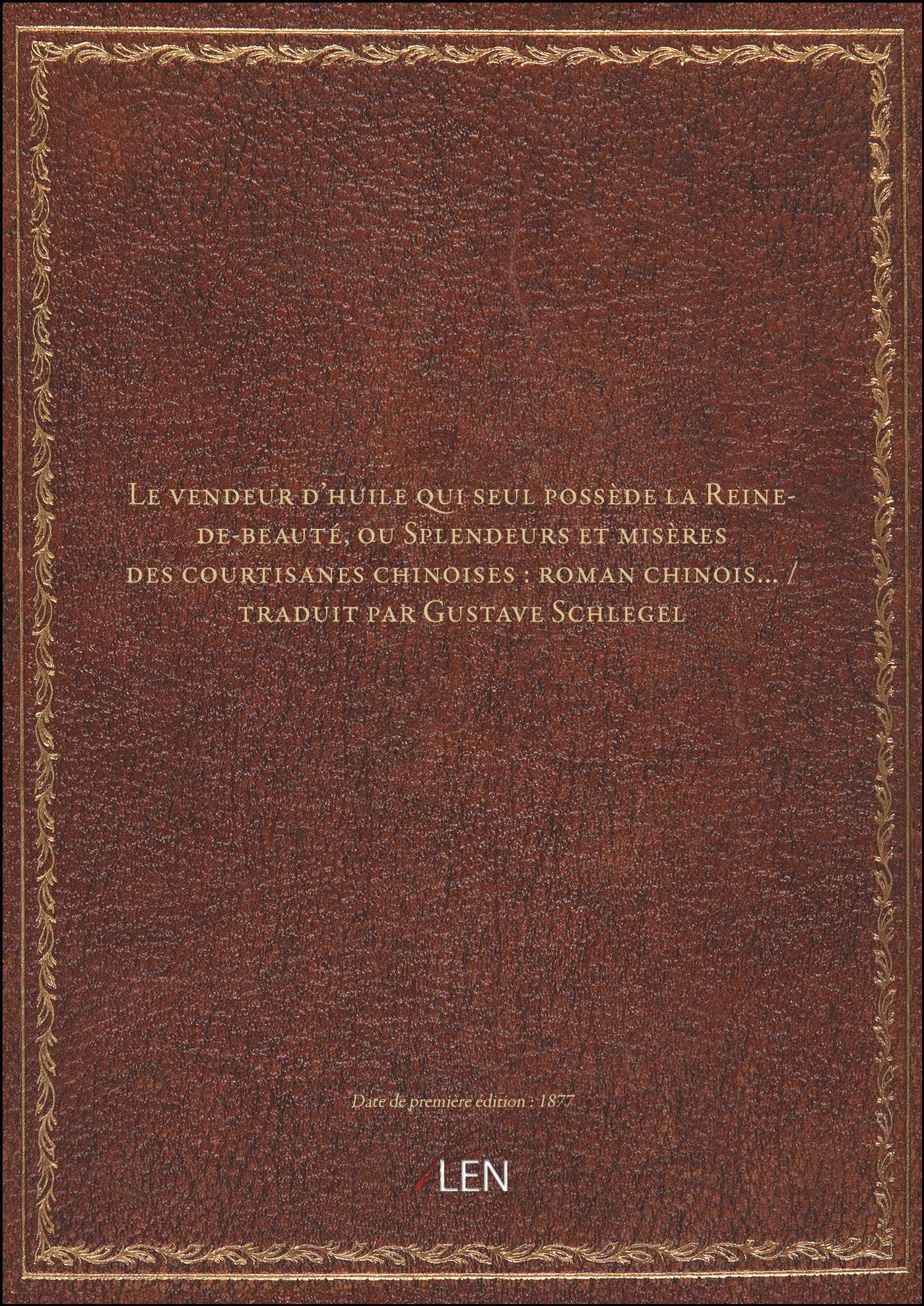 Le vendeur d'huile qui seul possède la Reine-de-beauté, ou Splendeurs ...