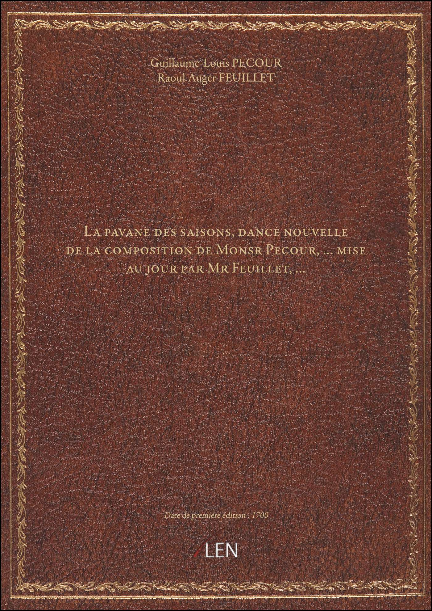 La pavane des saisons , dance nouvelle de la composition de Monsr ...
