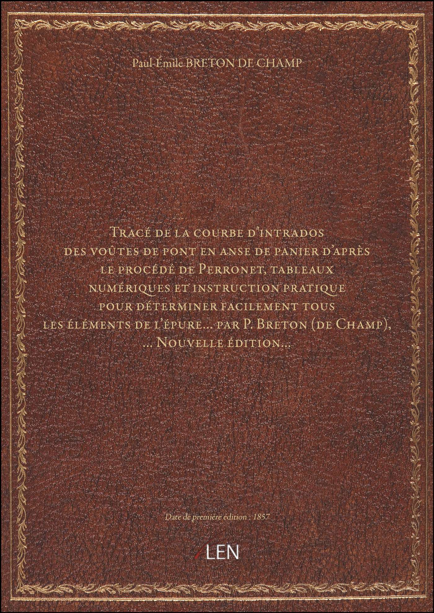 Tracé de la courbe d'intrados des voûtes de pont en anse de panier d ...
